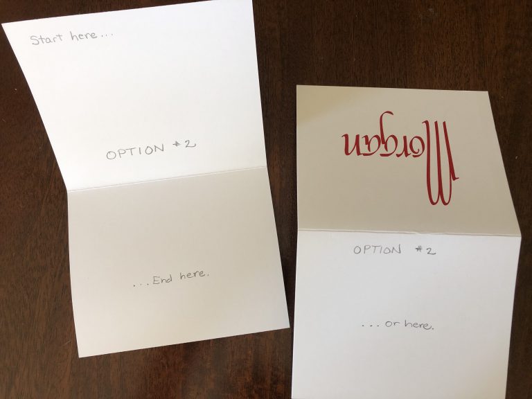 Where to Start Writing on a Folded Note | Grace & Gratitude Blog