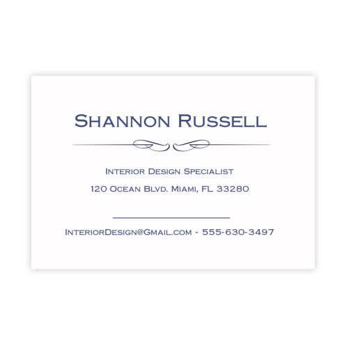 Embossed Graphics | Personalized Calling Cards | Visiting Cards