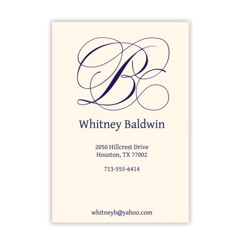 Embossed Graphics | Embossed Graphics | Personalized Calling Cards ...