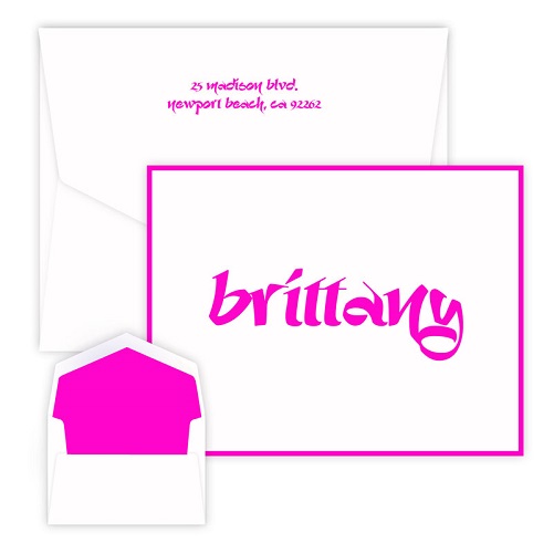 Oversized Notes | Personalized Folded Notecards | EmbossedGraphics.com