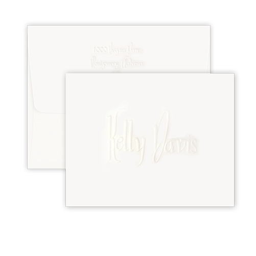 Embossed Notes | Personalized Folded Notes | EmbossedGraphics.com Page 2